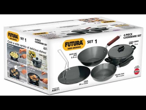 Futura 4-piece Hard-Anodised Cookware Set Unboxing - YouTube