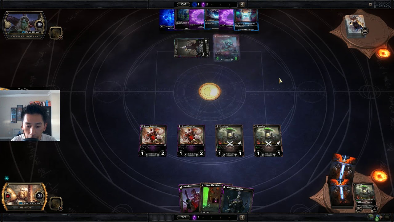 Hex: Card Clash - Commentary - Learning to play - YouTube