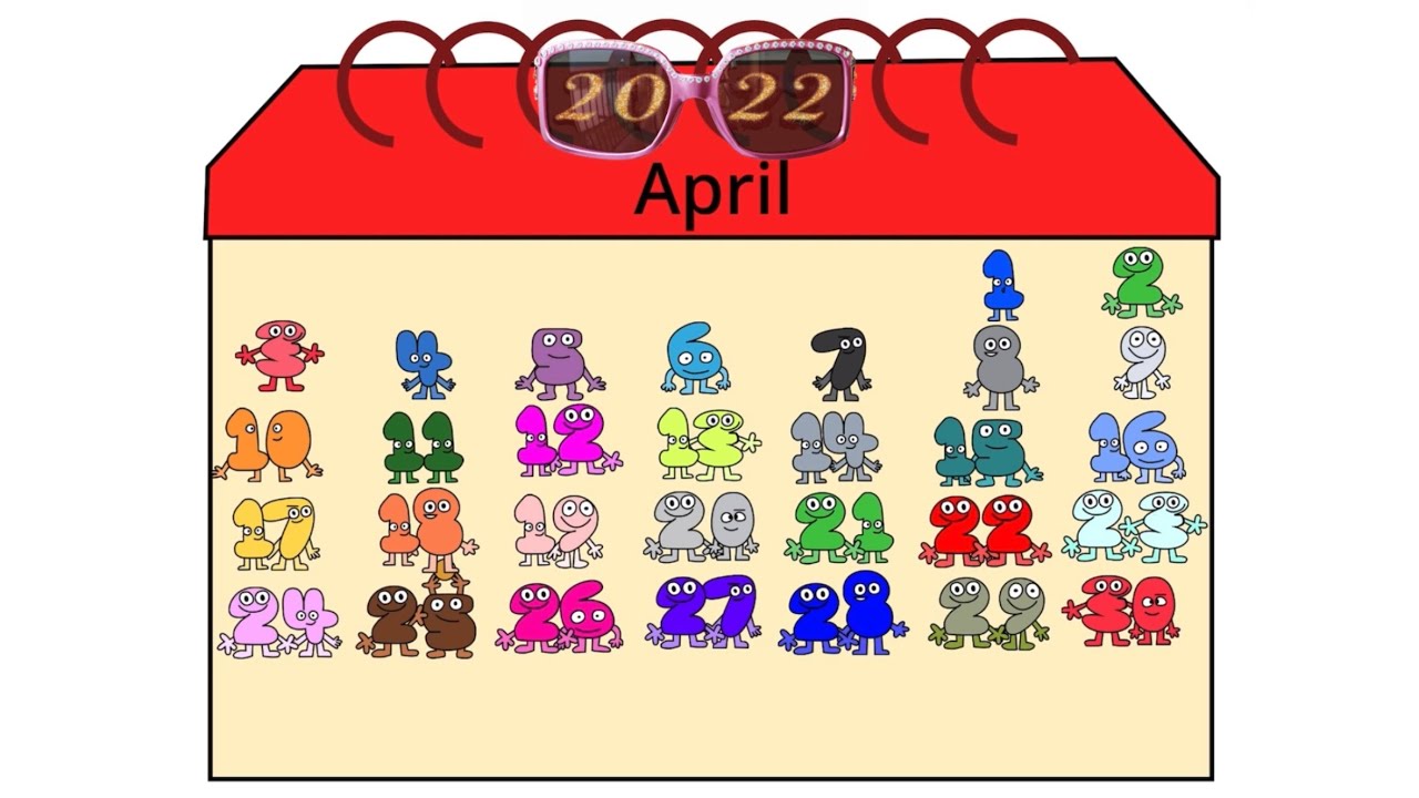 #bfdi band but Calendar of #April 2022 - YouTube