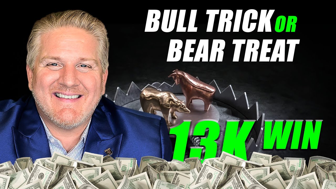 13k Win Today 💰 Stock Market Halloween 🎃 Bull Trick or Bear Treat - YouTube
