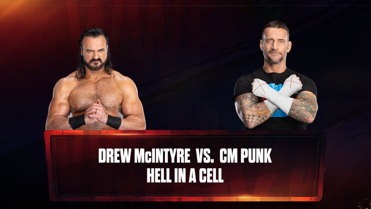 DREW MCINTYRE VS CM PUNK HELL IN A CELL!! - YouTube