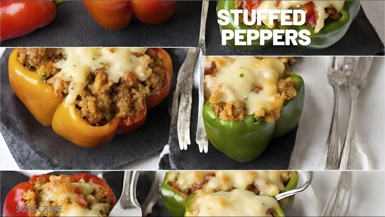 Easy Stuffed Peppers Recipe | The Perfect Stuffed Bell Peppers| How To ...