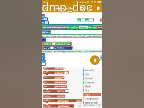 Saving List String Data to SQLite Database using Sketchware - YouTube
