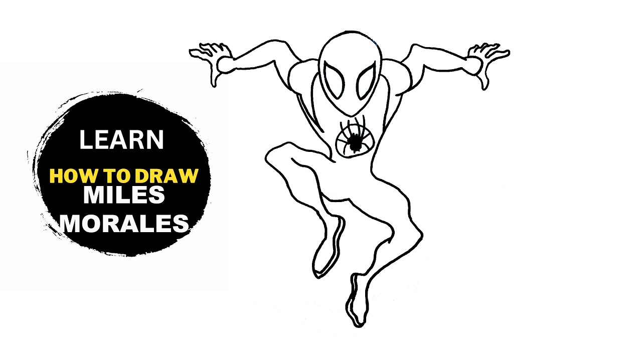 How To Draw Miles Morales Step By Step Easy | Miles Morales Spider-man ...