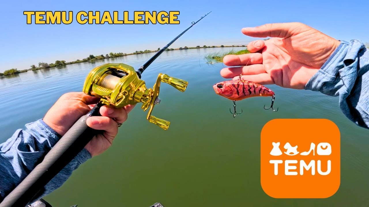 Temu Fishing Challenge on The California Delta - YouTube