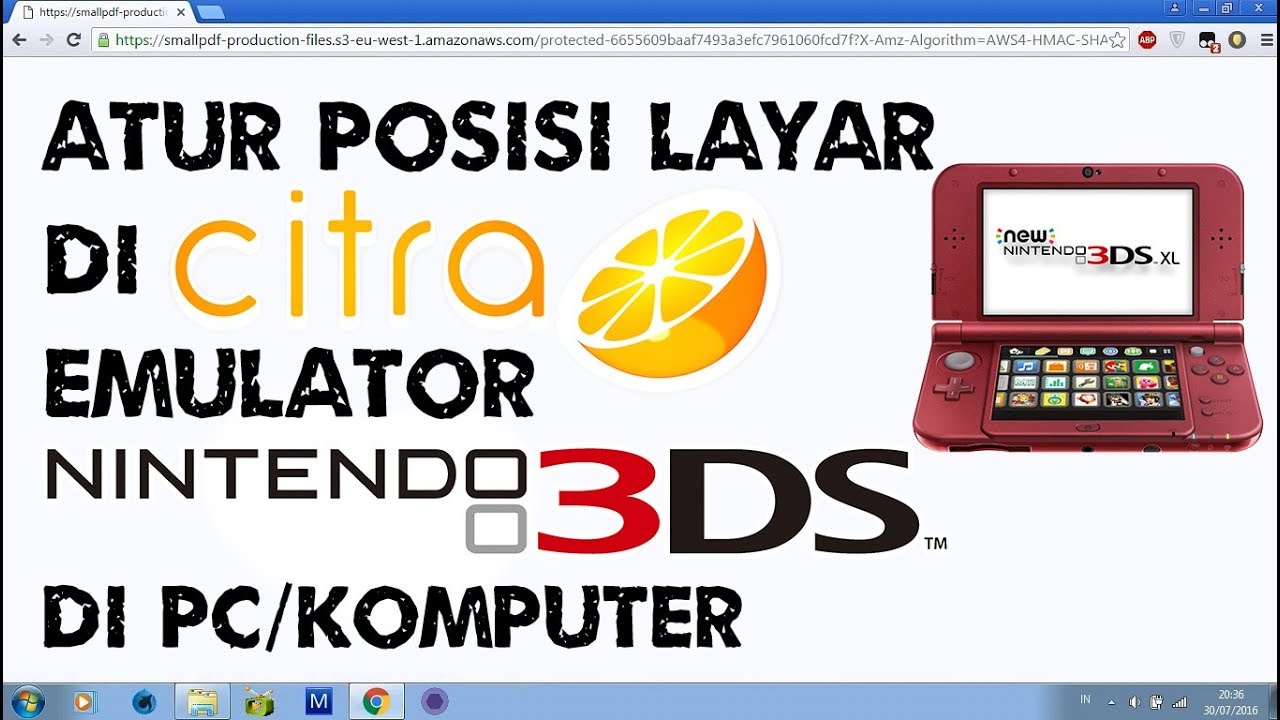 Cara Atur Posisi Layar di Citra Emulator Nintendo 3DS di PC/Komputer ...