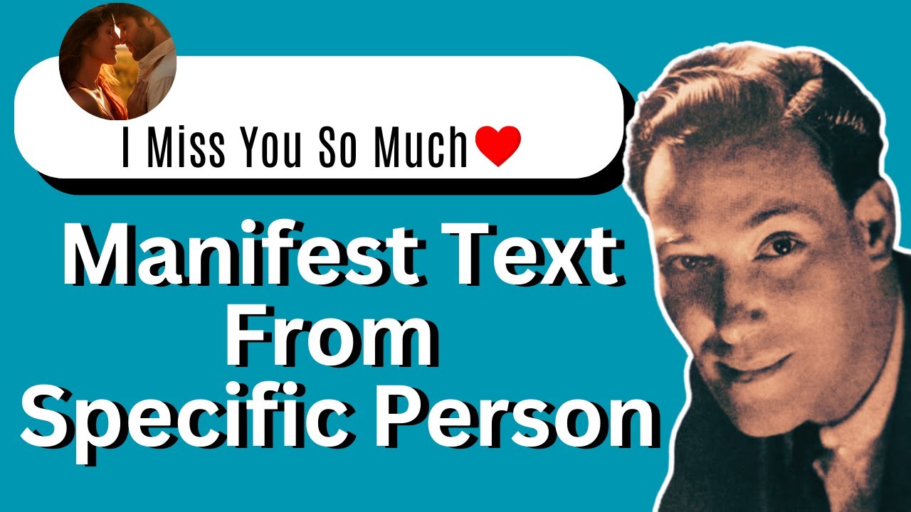 How to Manifest a Text from a Specific Person FAST! | Powerful Law of ...