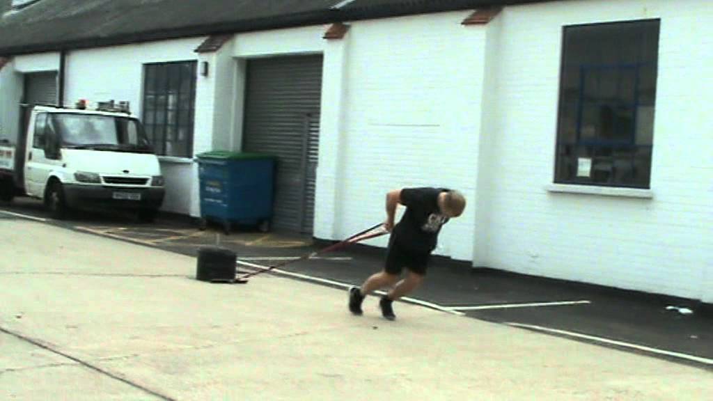 Heavy Sled Drag - YouTube