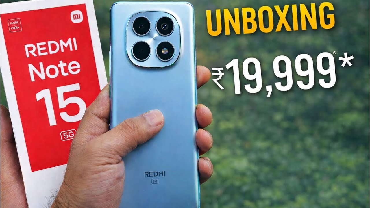 First Look🔥Redmi note 15 5G | Unboxing & Review | 3D curved Display ...