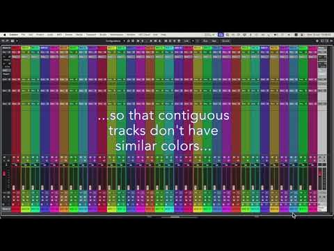 How to colorize automatically Cubase tracks with a 32-color palette - YouTube