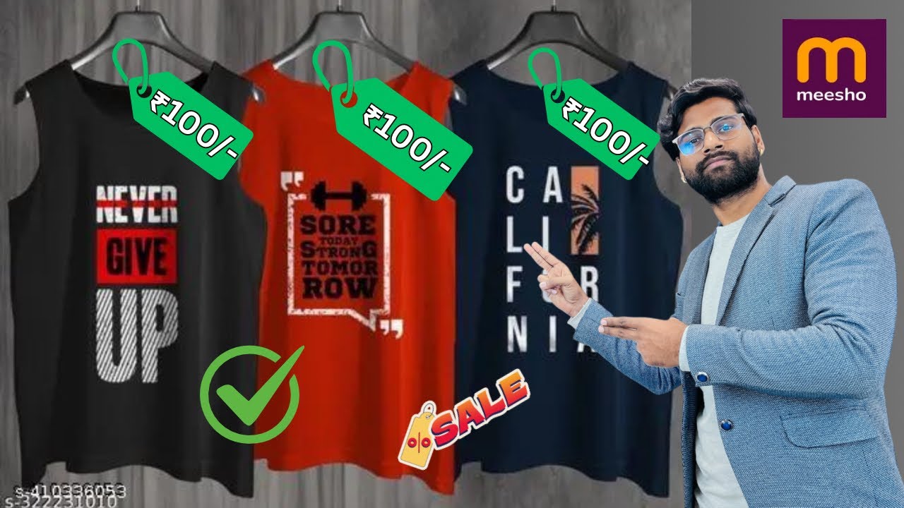 Meesho Se ₹327 Me 3 Stylish Printed Sando Banyan | Unboxing & Honest ...