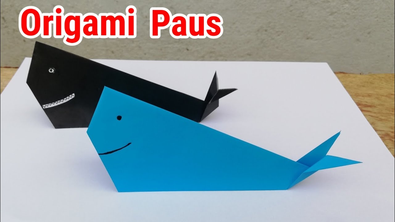 Origami paus - YouTube