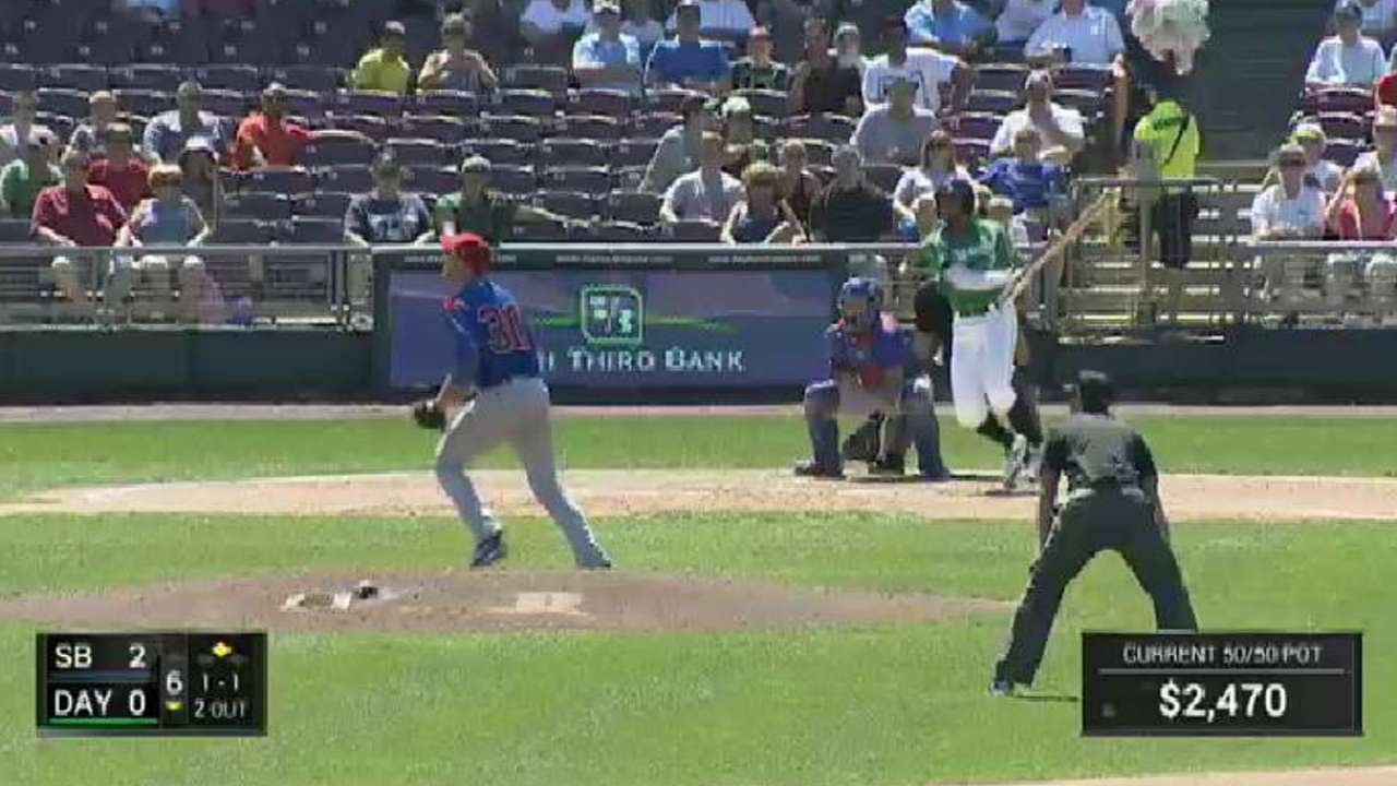 Crook singles home a run for Dayton - YouTube
