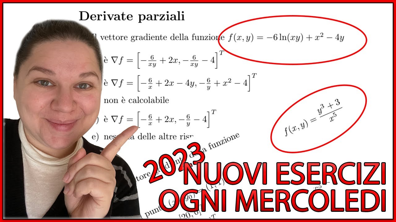Esercizio di matematica svolto passo passo su derivate due variabili ...