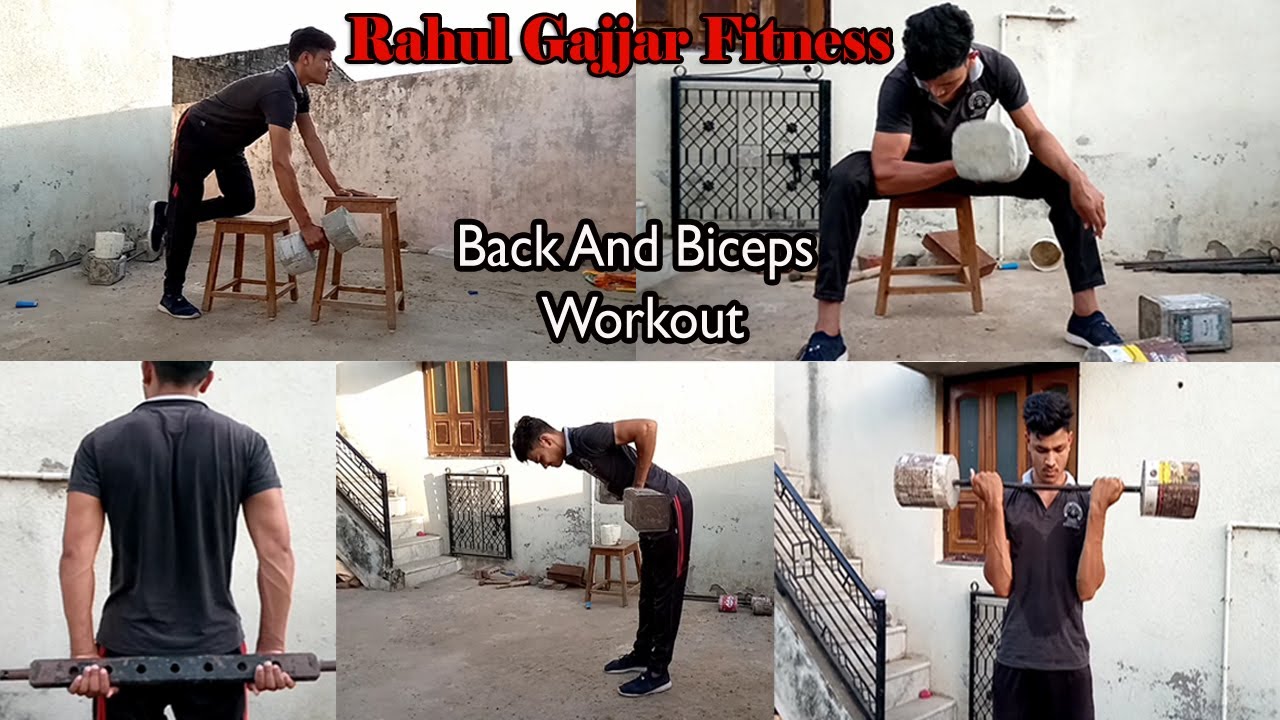 Desi Gym Jugad | Killer Look Biceps and Back | Home Workout | Rahul ...