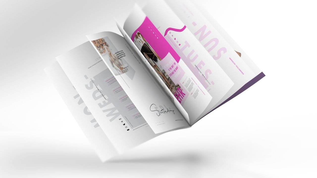 Ambry Mehr Fitness "Glow Girl Guide" - Booklet Product Visualization ...