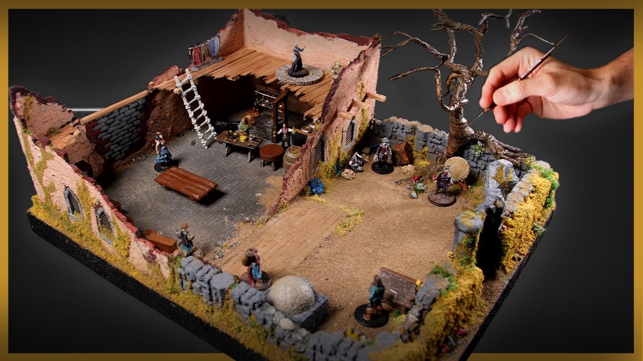 Making an Apocalyptic Survivors Camp | Table Top Terrain - YouTube