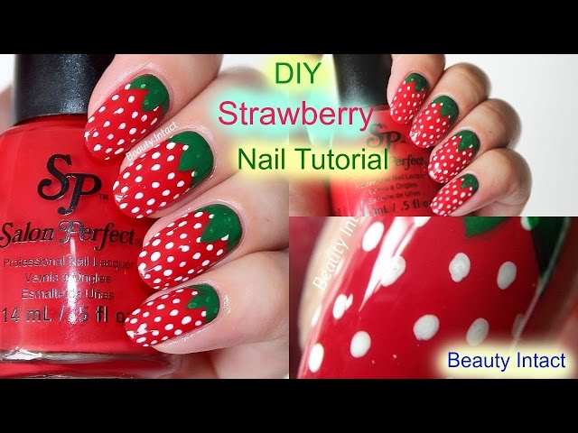 Strawberry Nail Art Tutorial