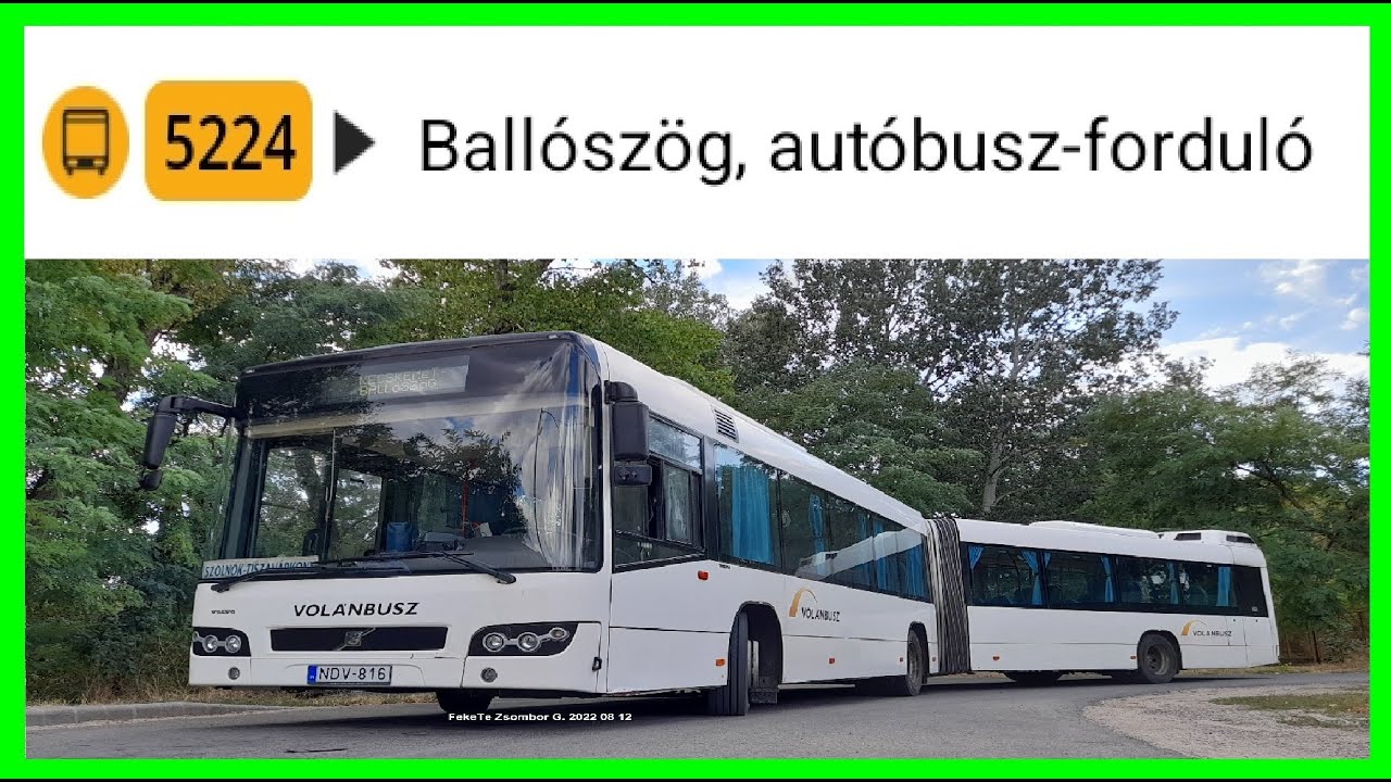 5224-es busz útvonala, Kecskemét - Ballószög - YouTube