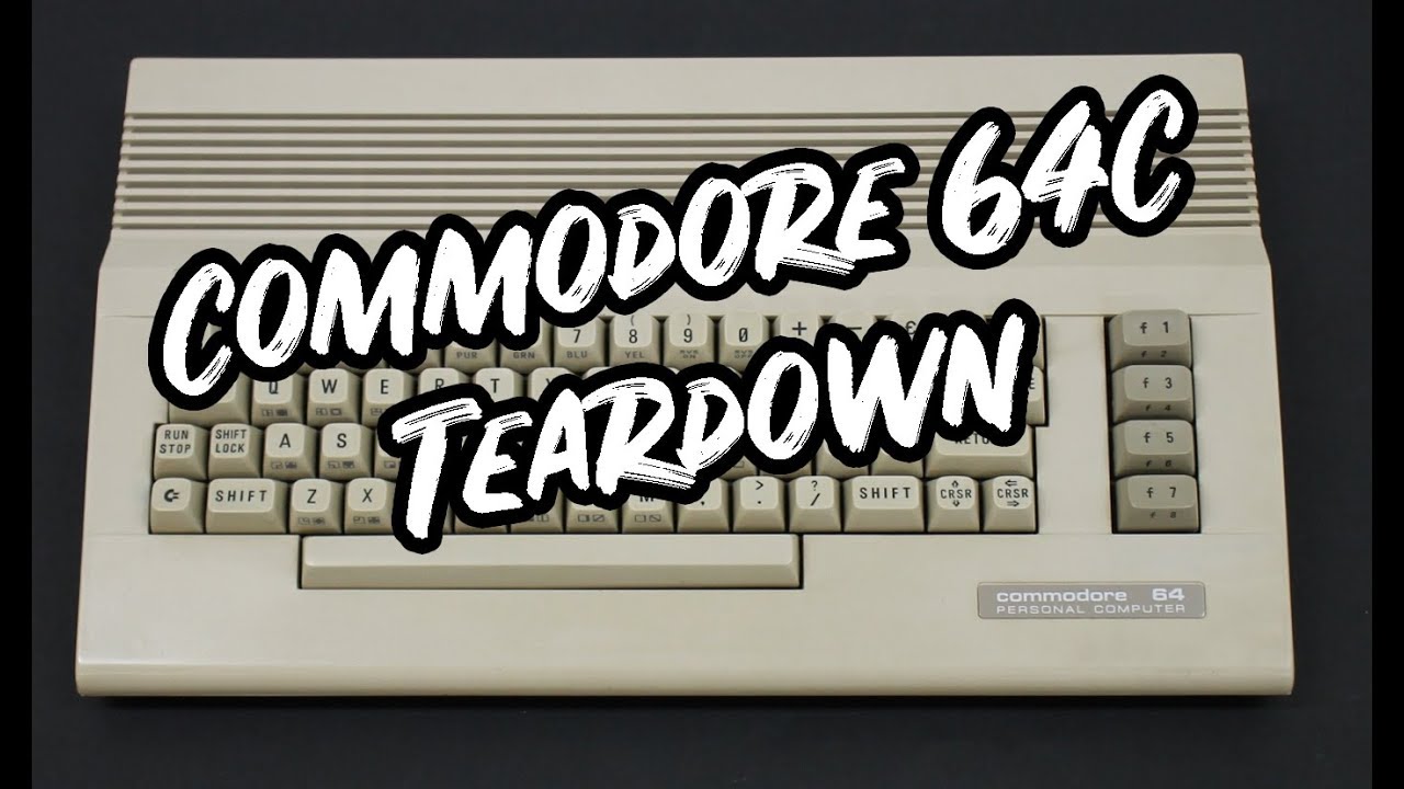 Teardown and refurbishment of a retro Commodore 64C Part 1 - YouTube