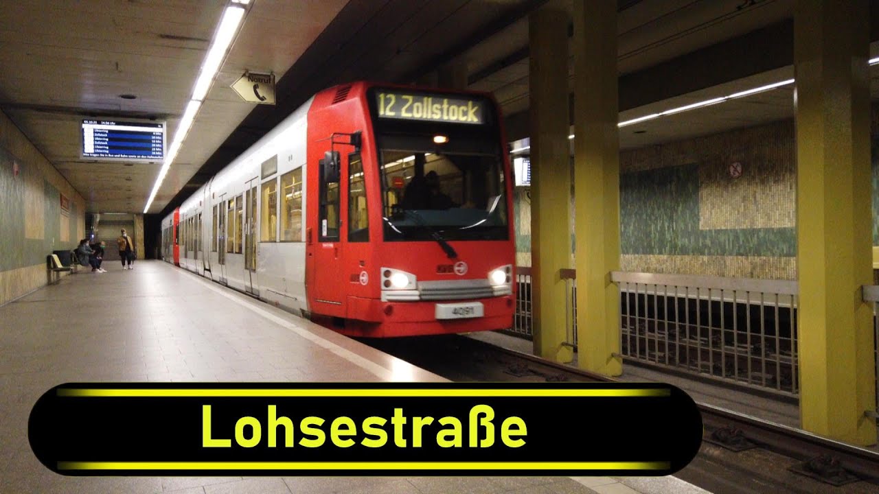 Stadtbahn Station Lohsestraße - Cologne 🇩🇪 - Walkthrough 🚶 - YouTube