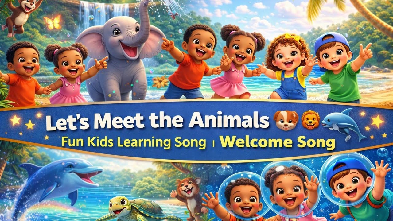 Let’s Meet the Animals | Fun Kids Learning Song | Welcome Song - YouTube