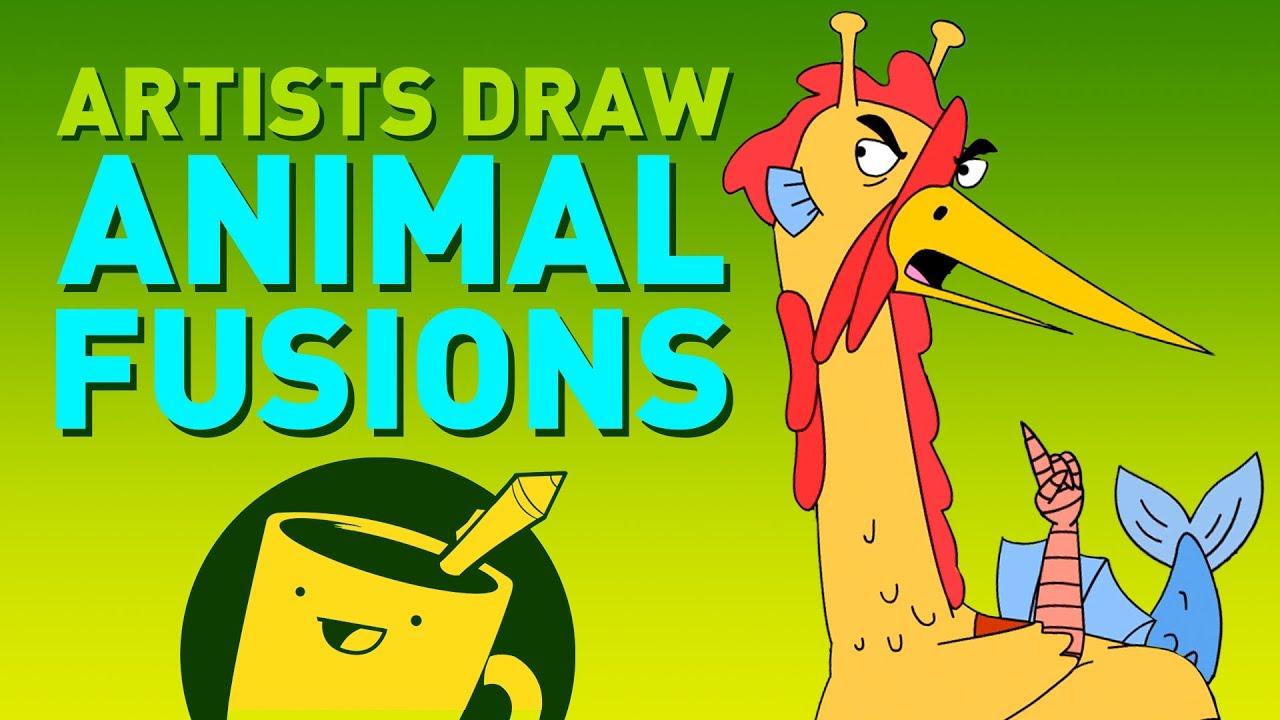 Artists Draw Animal Fusions | Cartoon Hell - YouTube