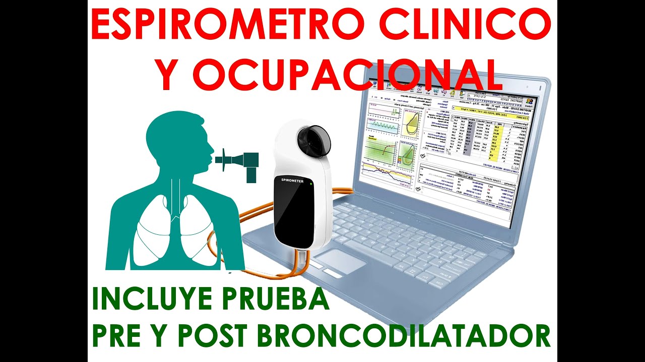 ⛑️Espirometro Profesional Clinico Y Salud Ocupacional con Pre y Post ...