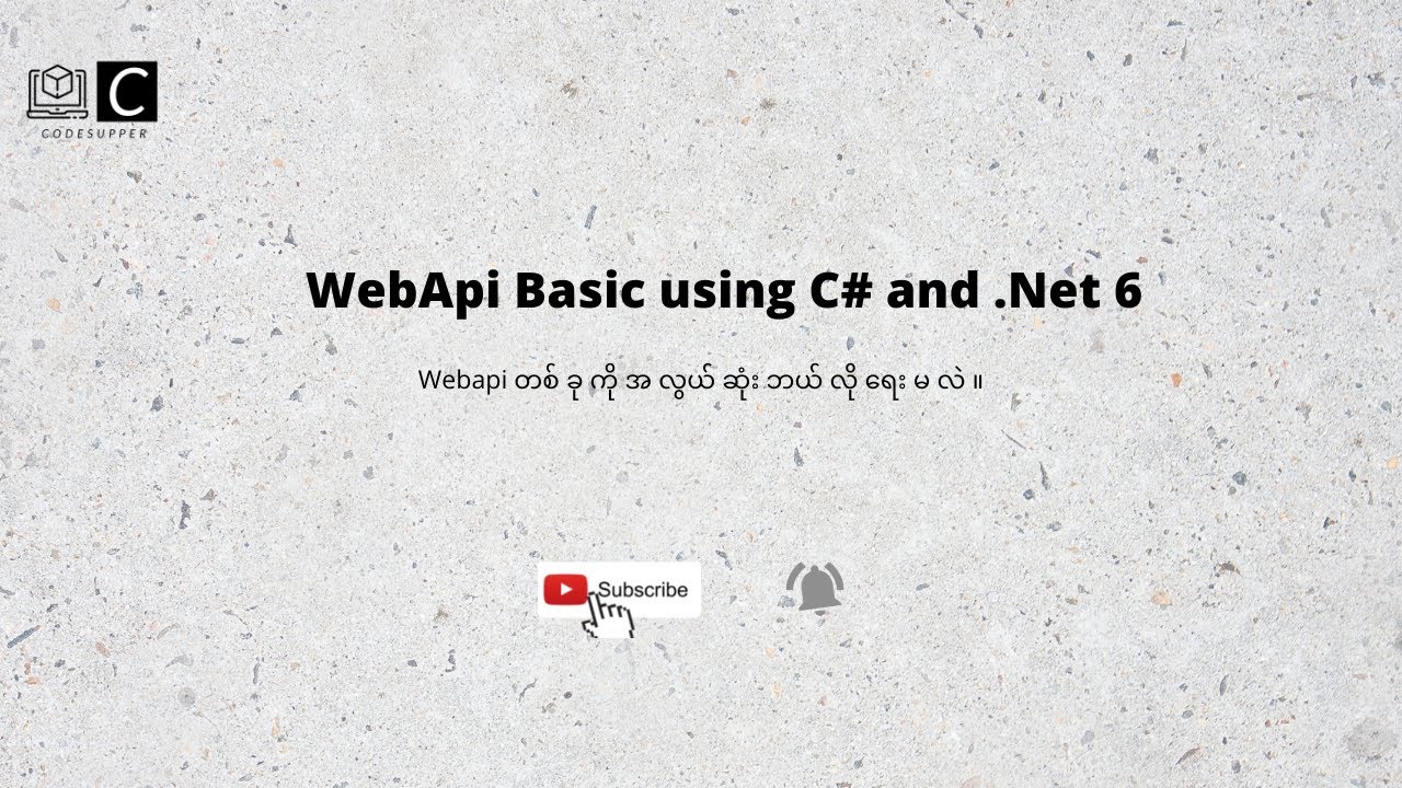 WebApi Basic using C# and .Net 6 - YouTube