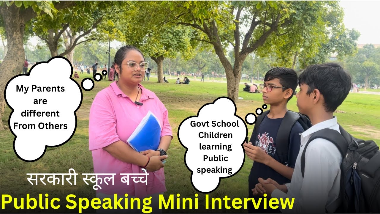 Govt School Children Working On Public Speaking Skill: Students Took ...