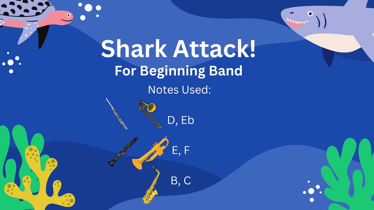 Shark Attack for Beginning Band - YouTube