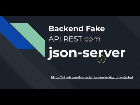 #28 - JSON Server & Insomnia - Backend API REST Fake 1/2 - YouTube