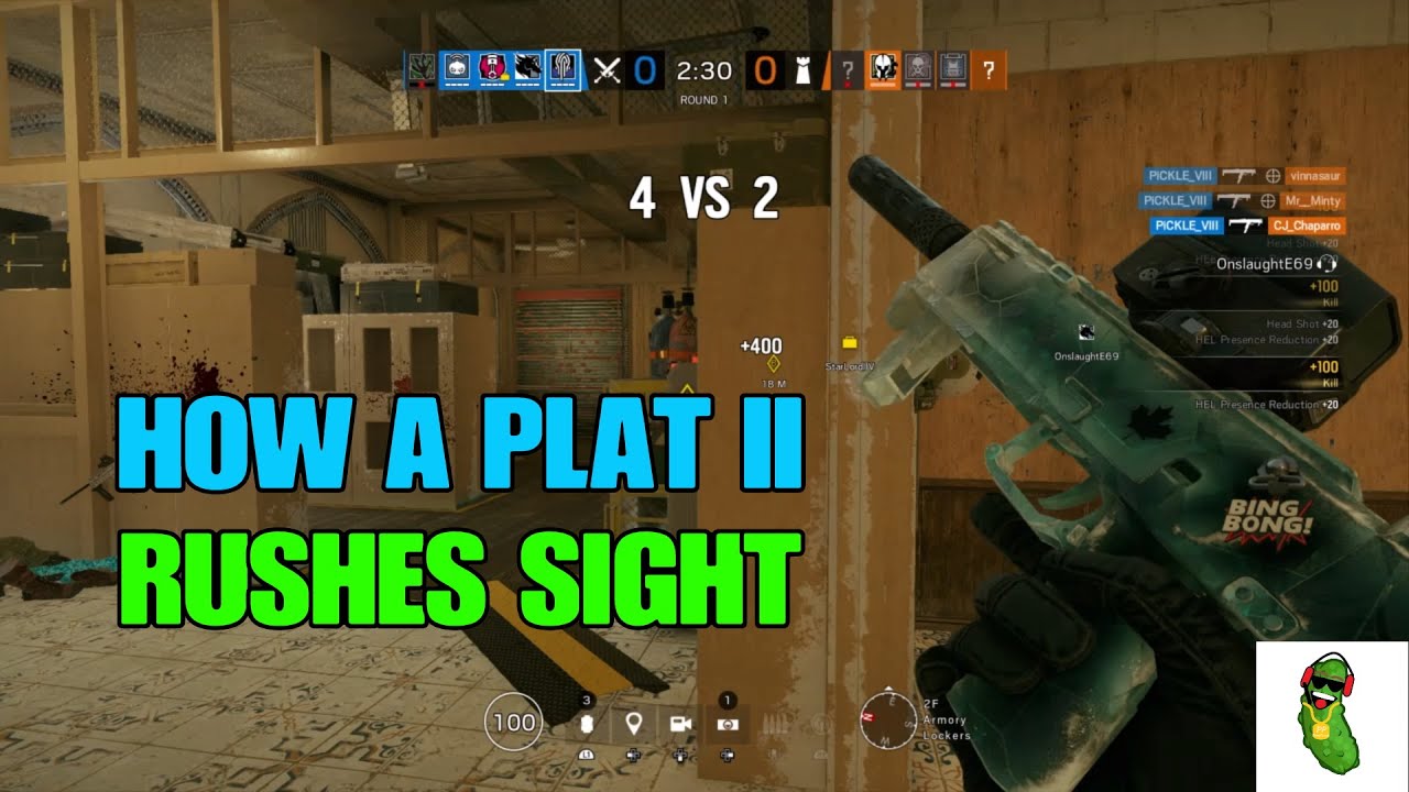 How A Plat II Rushes Sight - Rainbow Six Siege Gameplay - YouTube