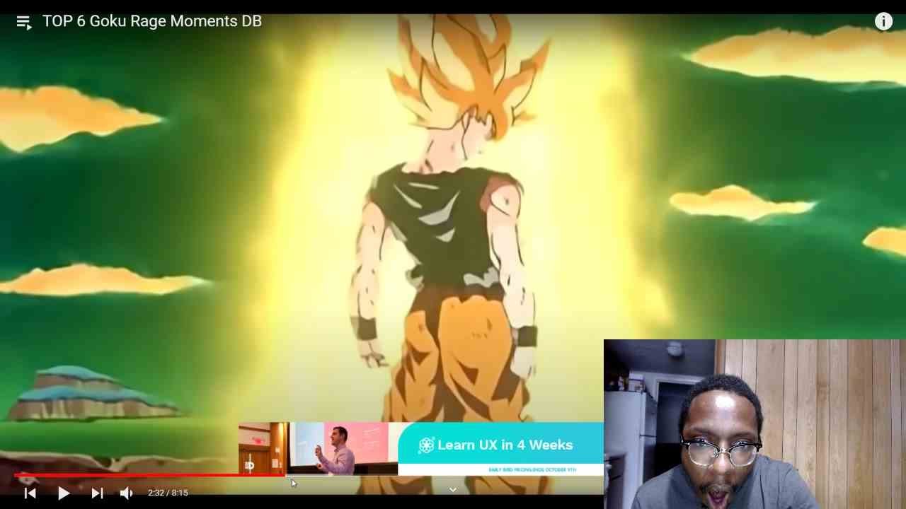 TOP 6 GOKU RAGE MOMENTS DB REACTION - YouTube