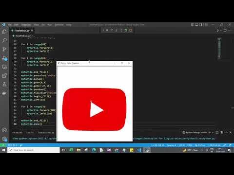 Draw youtube logo Using Python Turtle - YouTube