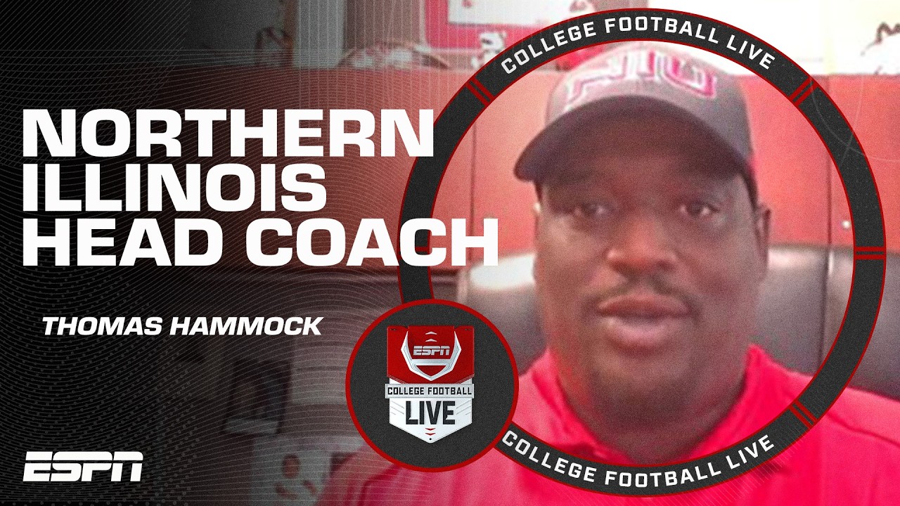 SURREAL! North Illinois HC Thomas Hammock describes upset win vs. Notre ...
