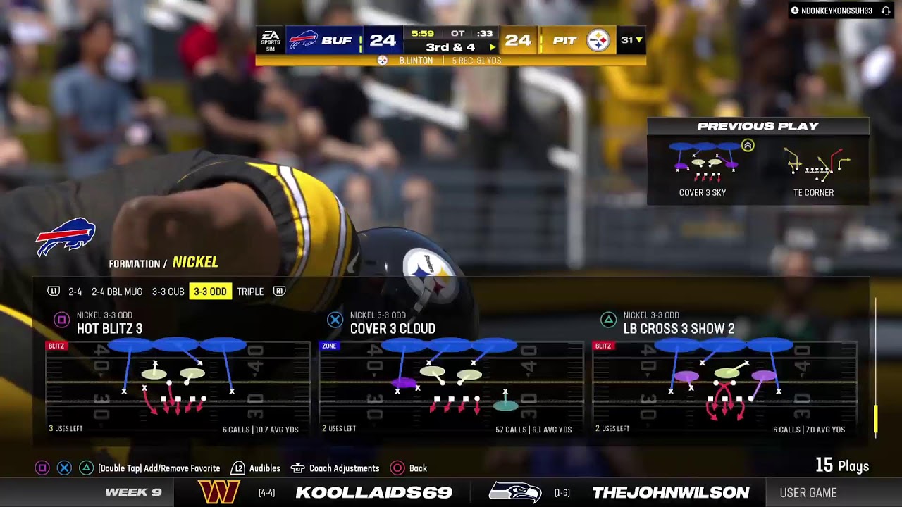 GOI Week 9 vs Steelers - YouTube