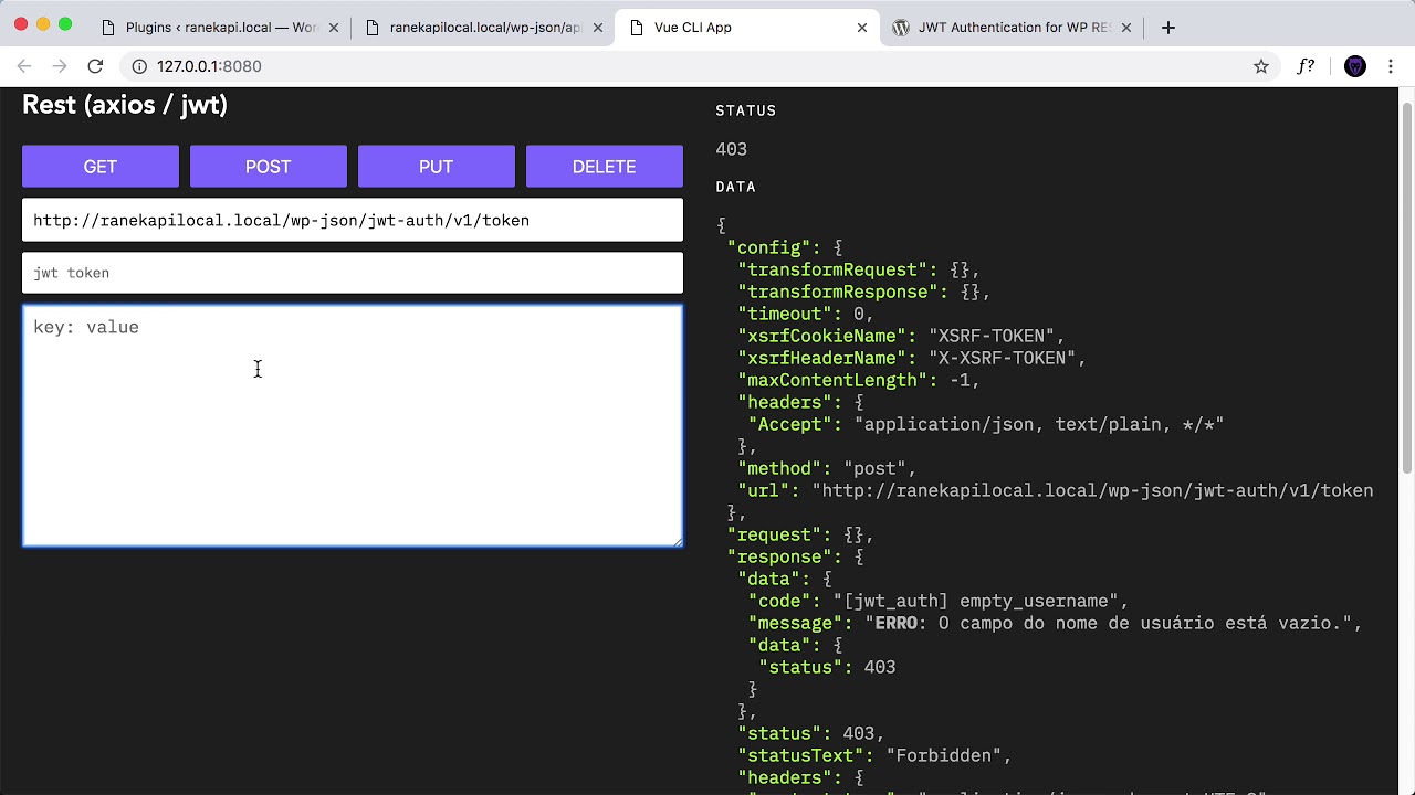 Curso de WordPress REST API - JWT JSON Web Token - 05 - YouTube