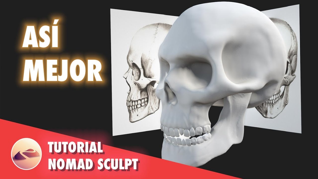 Como usar IMAGENES de REFERENCIA CORRECTAMENTE en Nomad Sculpt - (Tutorial en español) - YouTube