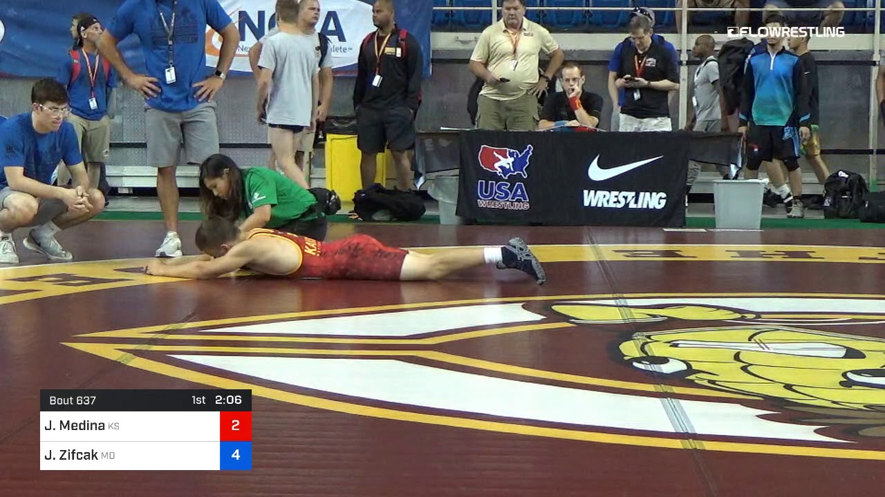 145 Lbs Cons 64 1 Jackson Medina Kansas Vs Jacob Zifcak Maryland - YouTube
