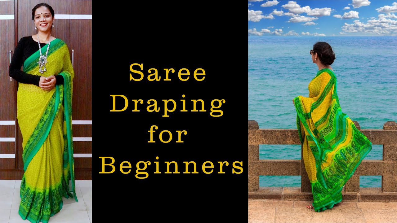 Saree draping for beginners step by step/how to wear saree in easy way ...