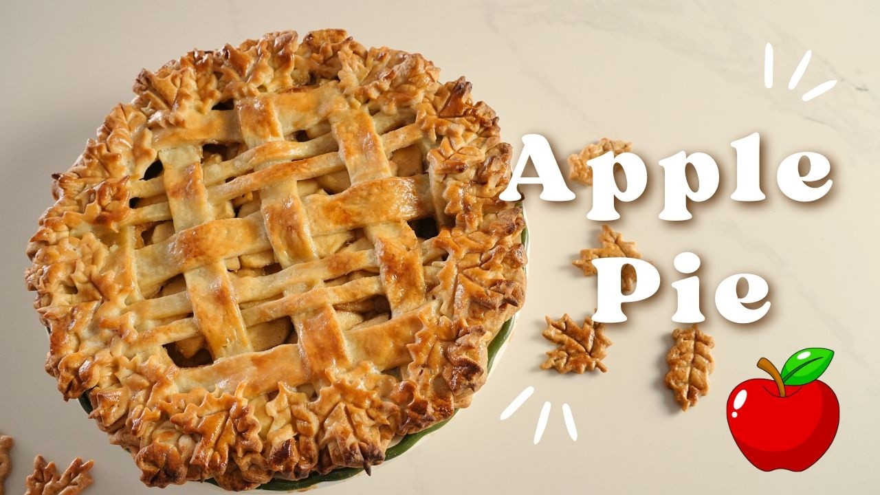 Beautiful Apple Pie with Leaf Lattice | Cozy Fall Baking Recipe - YouTube