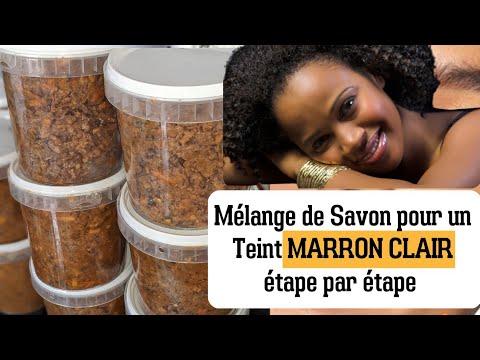 Mélange de Savon pour un Teint MARRON CLAIR, Formule commercialisable ...