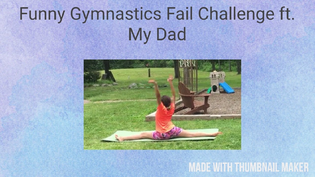 Dad trying gymnastics [funny fail] - YouTube