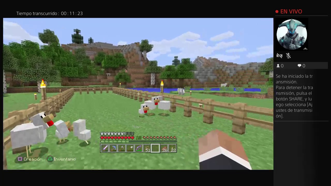 Playing minecraft spanish - YouTube