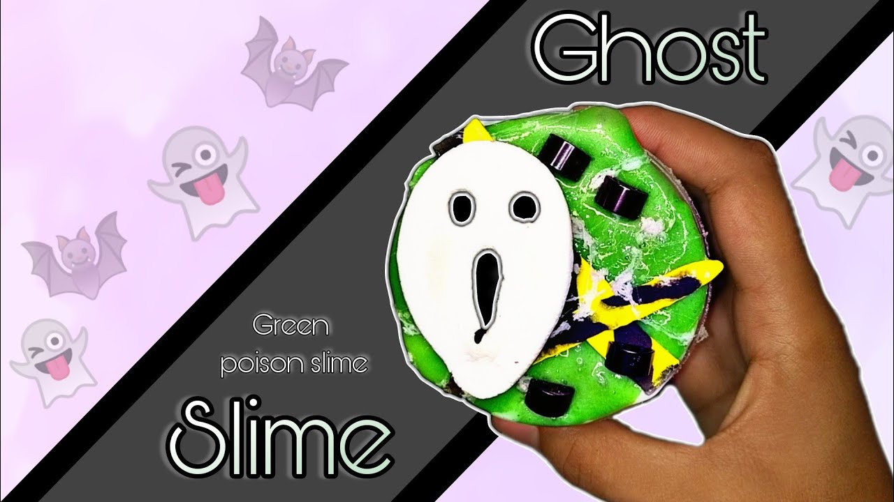 Cute+creepy ghost 👻 slime in shop style || very easy and satisfying ...