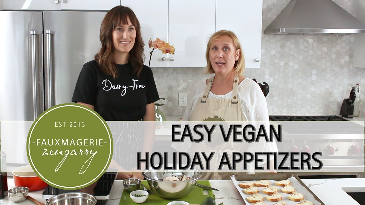 3 EASY VEGAN HOLIDAY APPETIZERS WITH CHEF AMY - YouTube