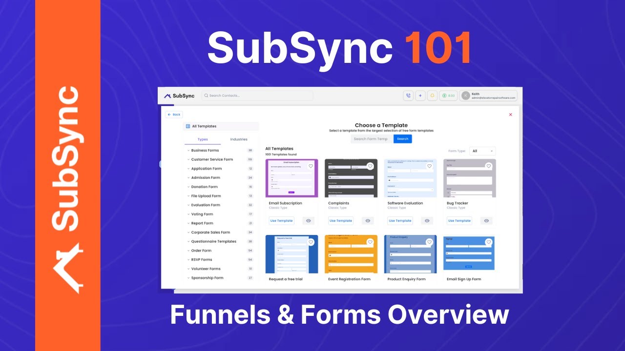 Subsync Funnels & Forms 101: Capture Leads - YouTube