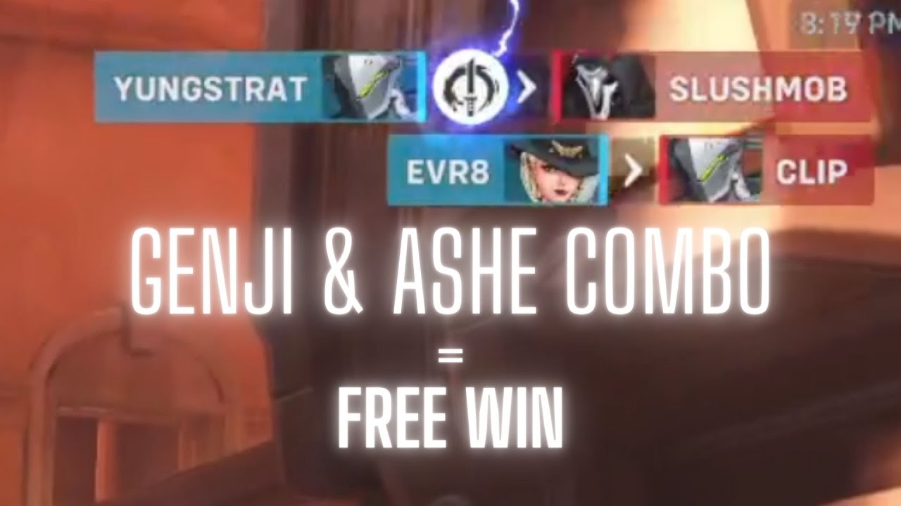 EVR8 OP GENJI AND ASHE COMBO [ OVERWATCH 2 ] GAMEPLAY - YouTube