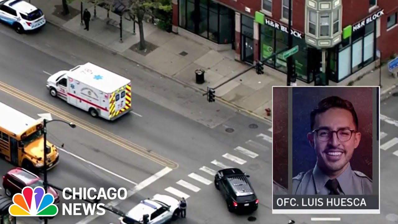Procession for Chicago police officer KILLED in the line of duty - YouTube
